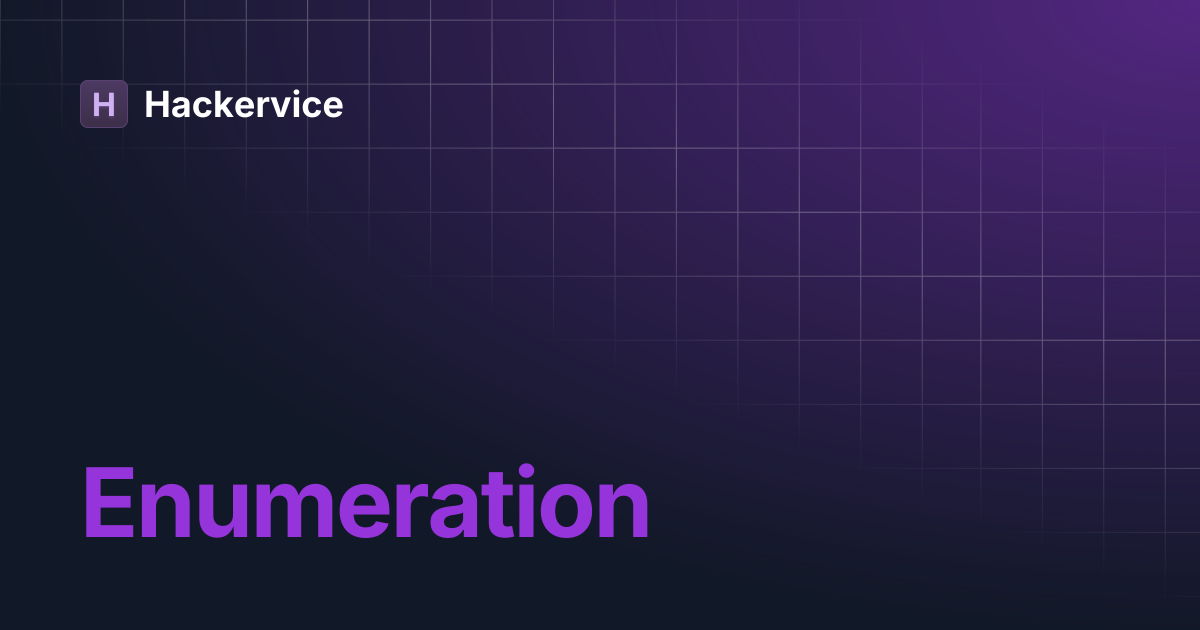 Enumeration | Hackervice